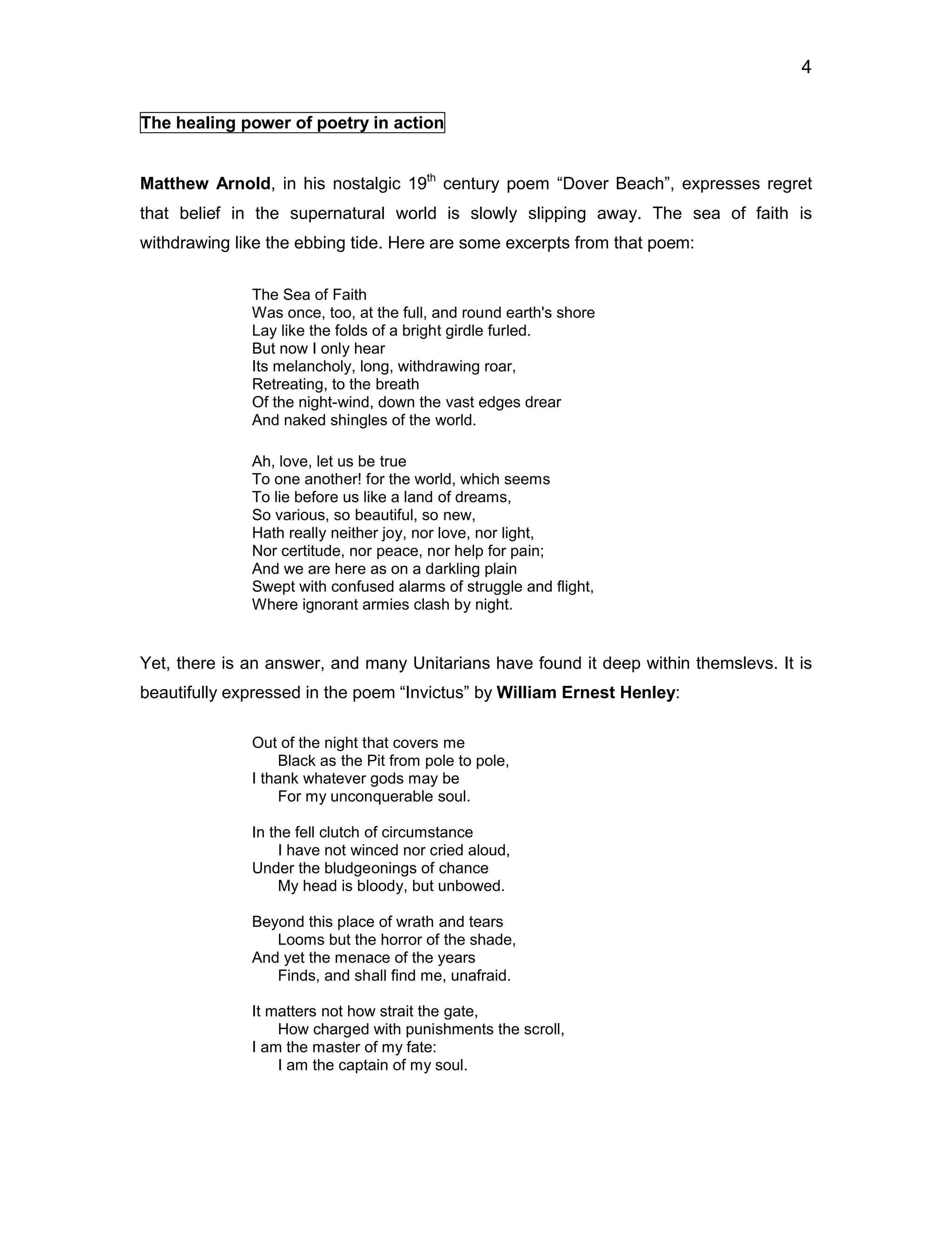 THE HEALING POWER OF POETRY | PDF