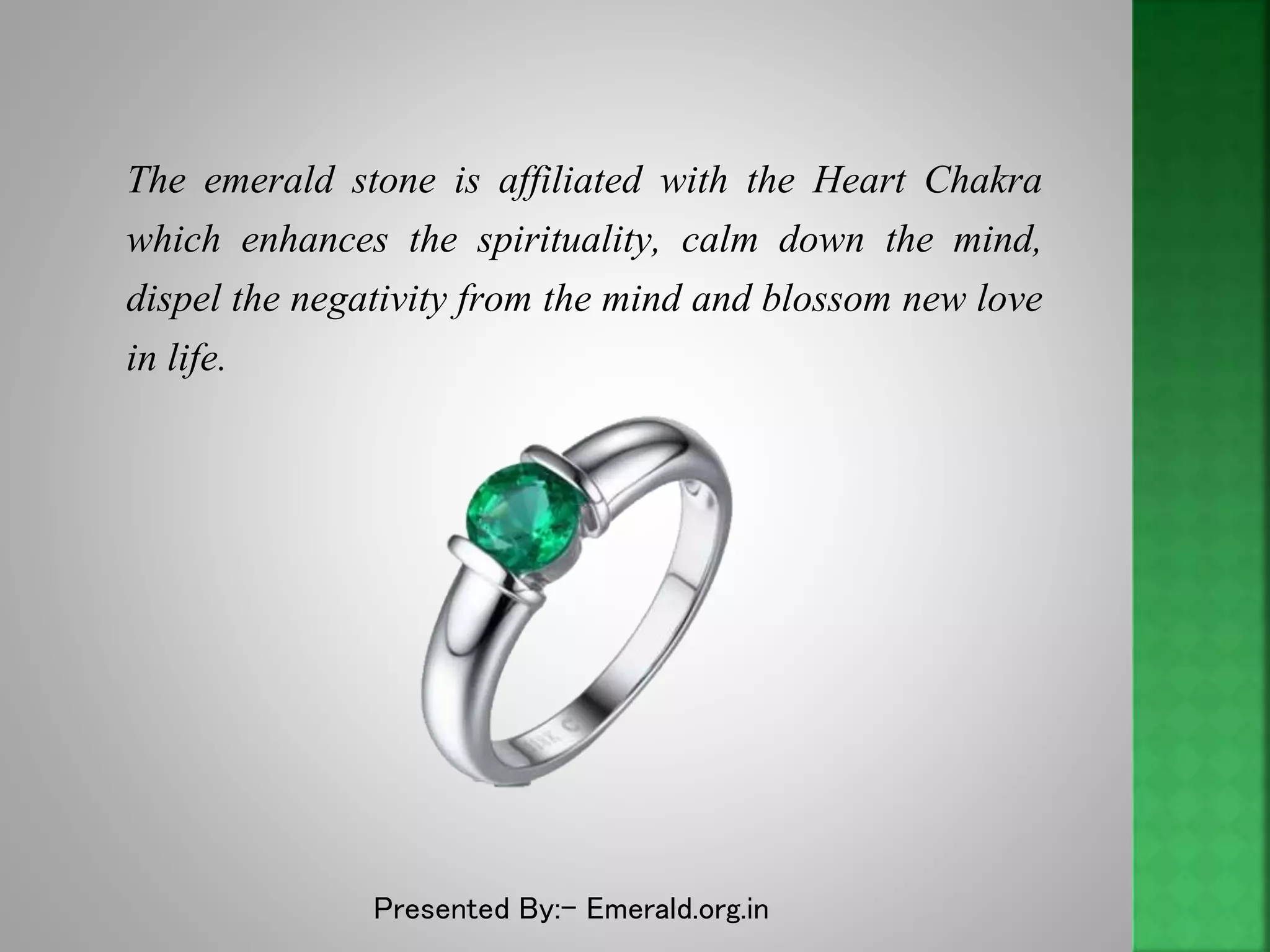 Healing Properties of Emerald Gemstone | PPT