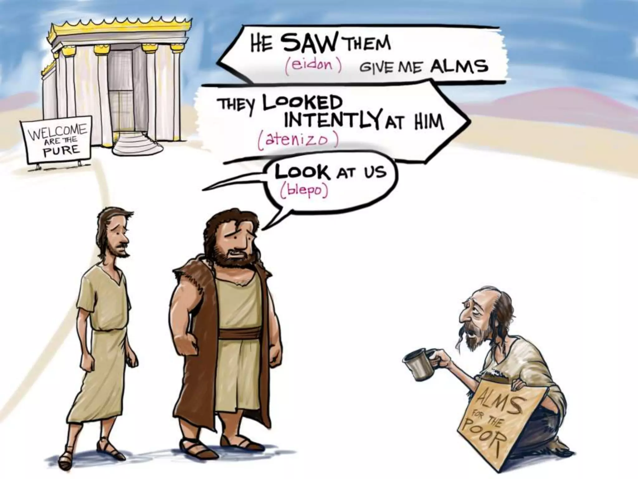 Healing the beggar | An Illustrated Sermon on Acts 3:1-10 | PPTX