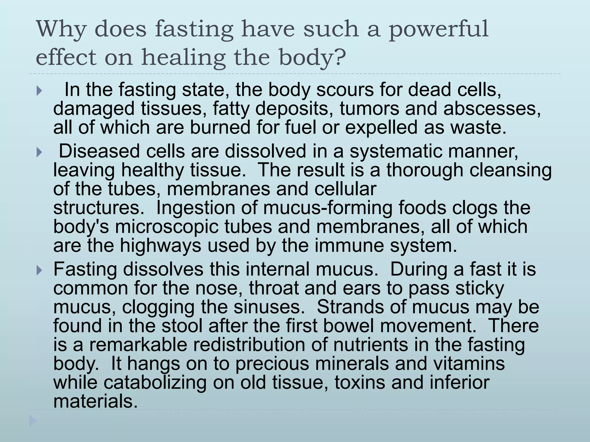 Healing through fasting | PPTX