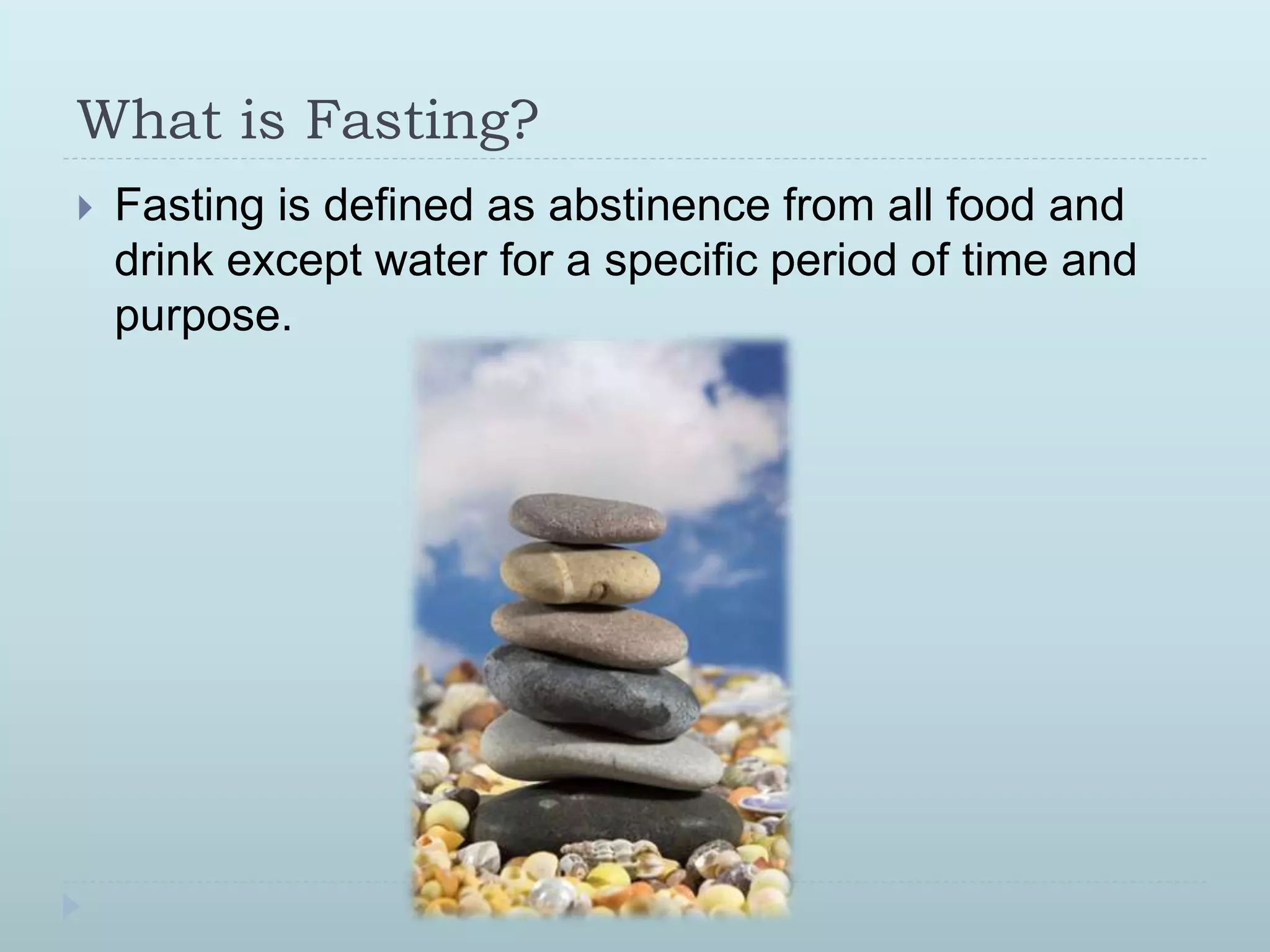 Healing through fasting | PPTX
