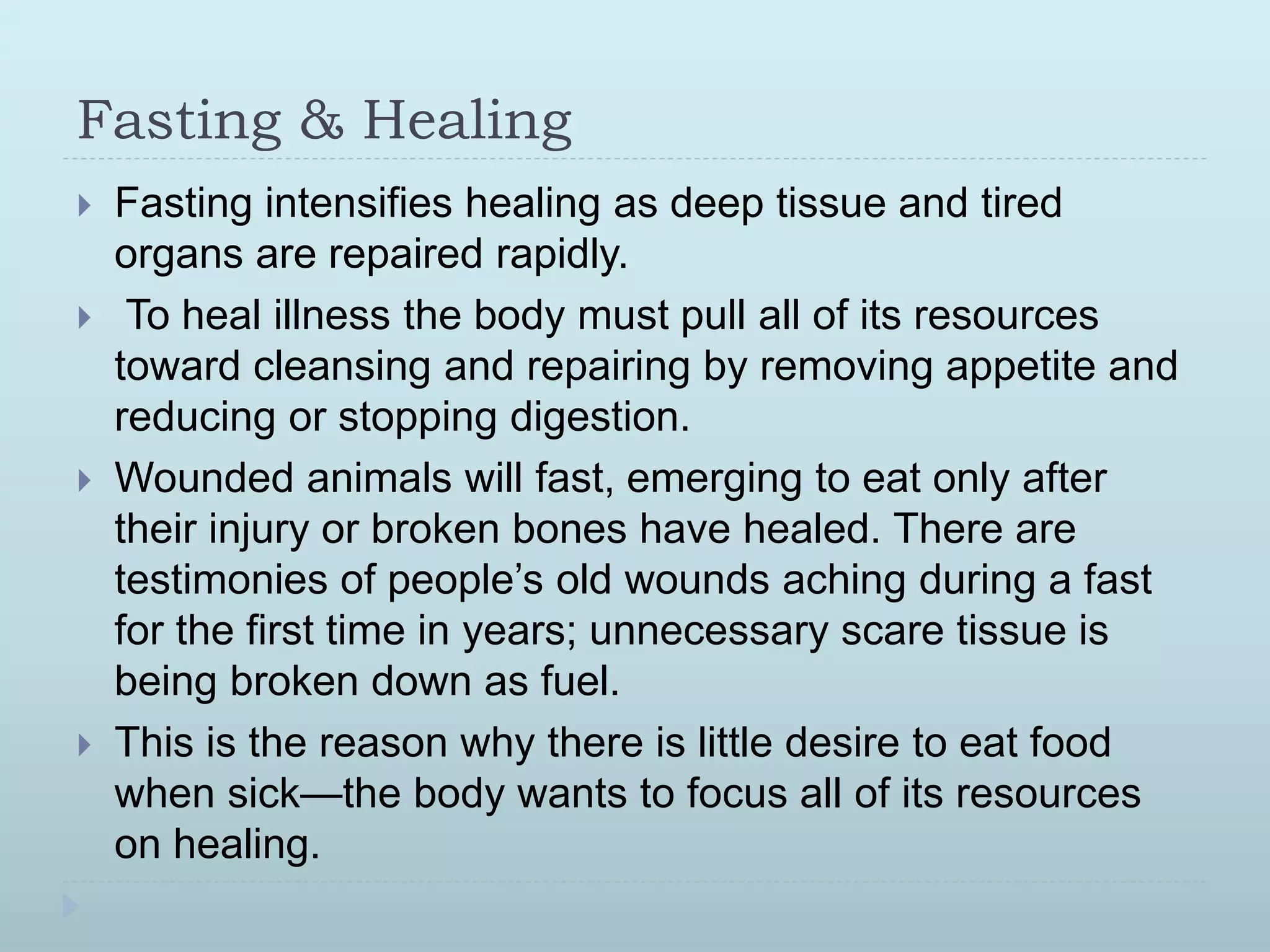 Healing through fasting | PPTX