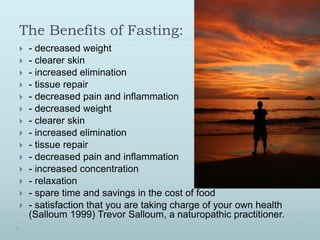 Healing through fasting | PPTX