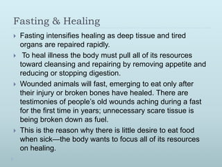 Healing through fasting | PPTX