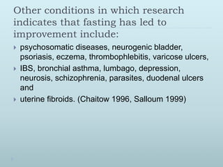 Healing through fasting | PPTX