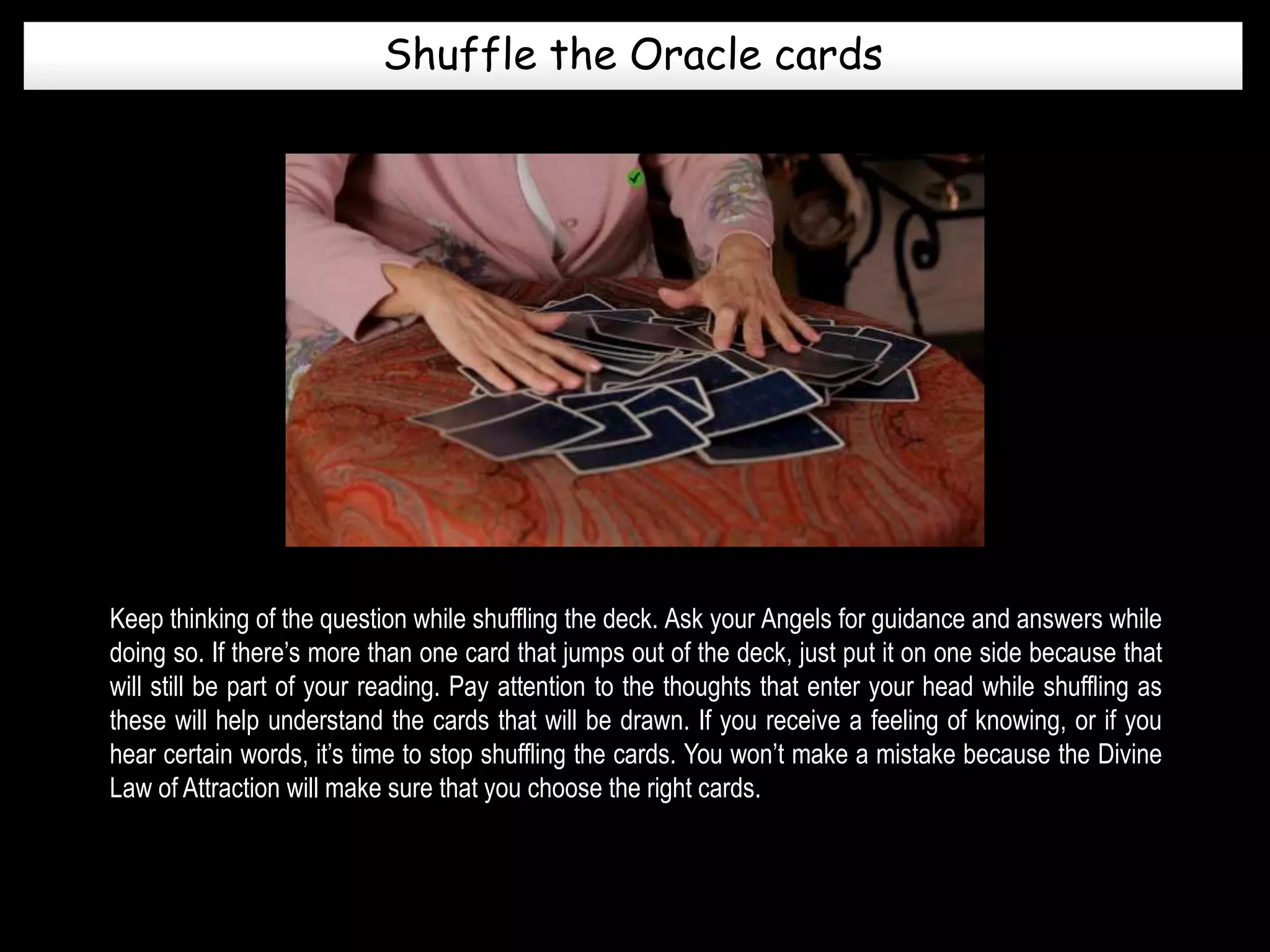 Learn the Use of Oracle Cards for Healing | PPTX
