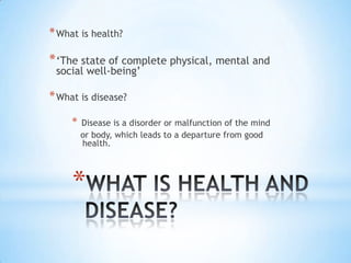 Health | PPTX | Infectious Diseases | Diseases and Conditions