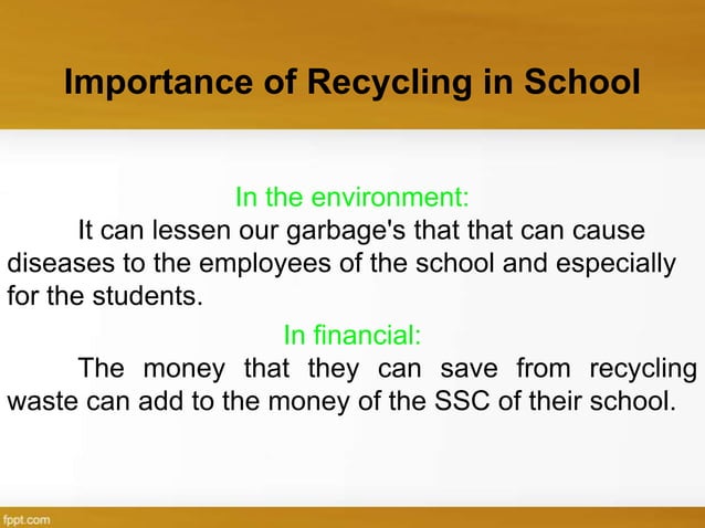 How To Implement the 3 R's in our School :) | PPTX | Home & Garden