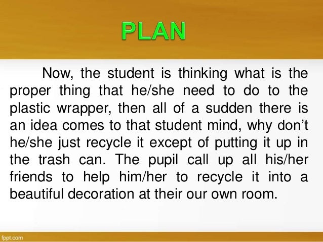 How To Implement the 3 R's in our School :)