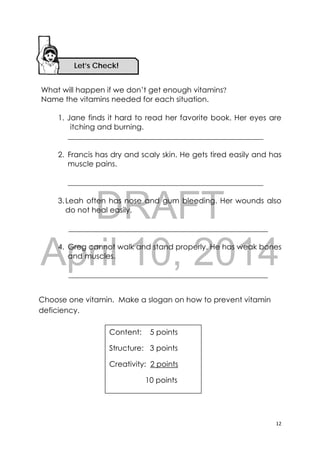 K TO 12 GRADE 3 LEARNER’S MATERIAL IN HEALTH | PDF