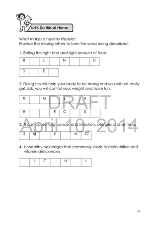 K TO 12 GRADE 3 LEARNER’S MATERIAL IN HEALTH | PDF