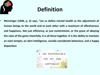 Health and mental health | PPTX