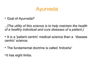 The Notion of Health in Ayurveda | PPT