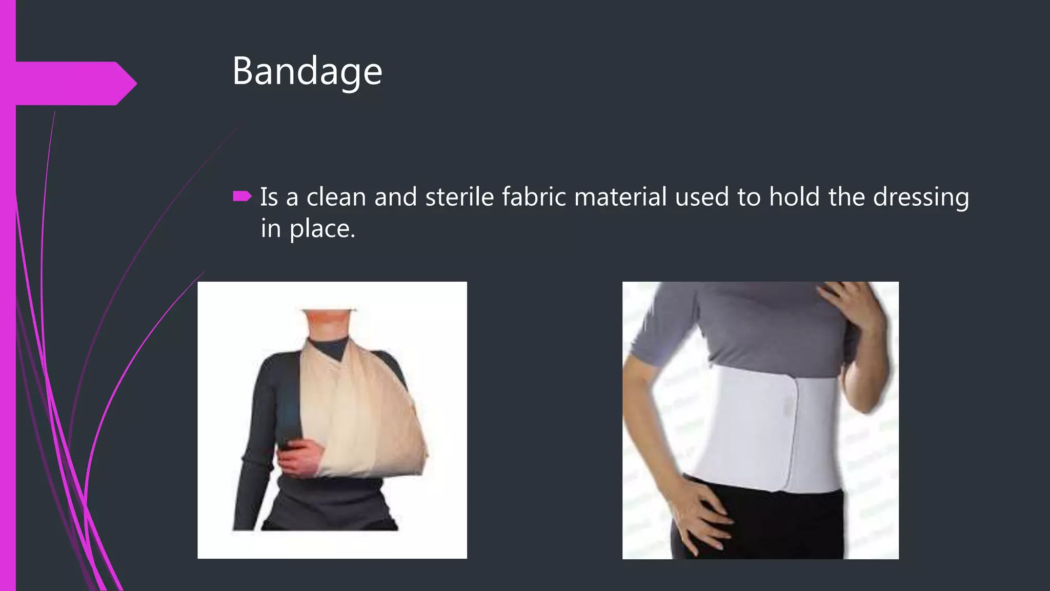 Safety and First Aid: Dressing and Bandaging Techniques | PPT