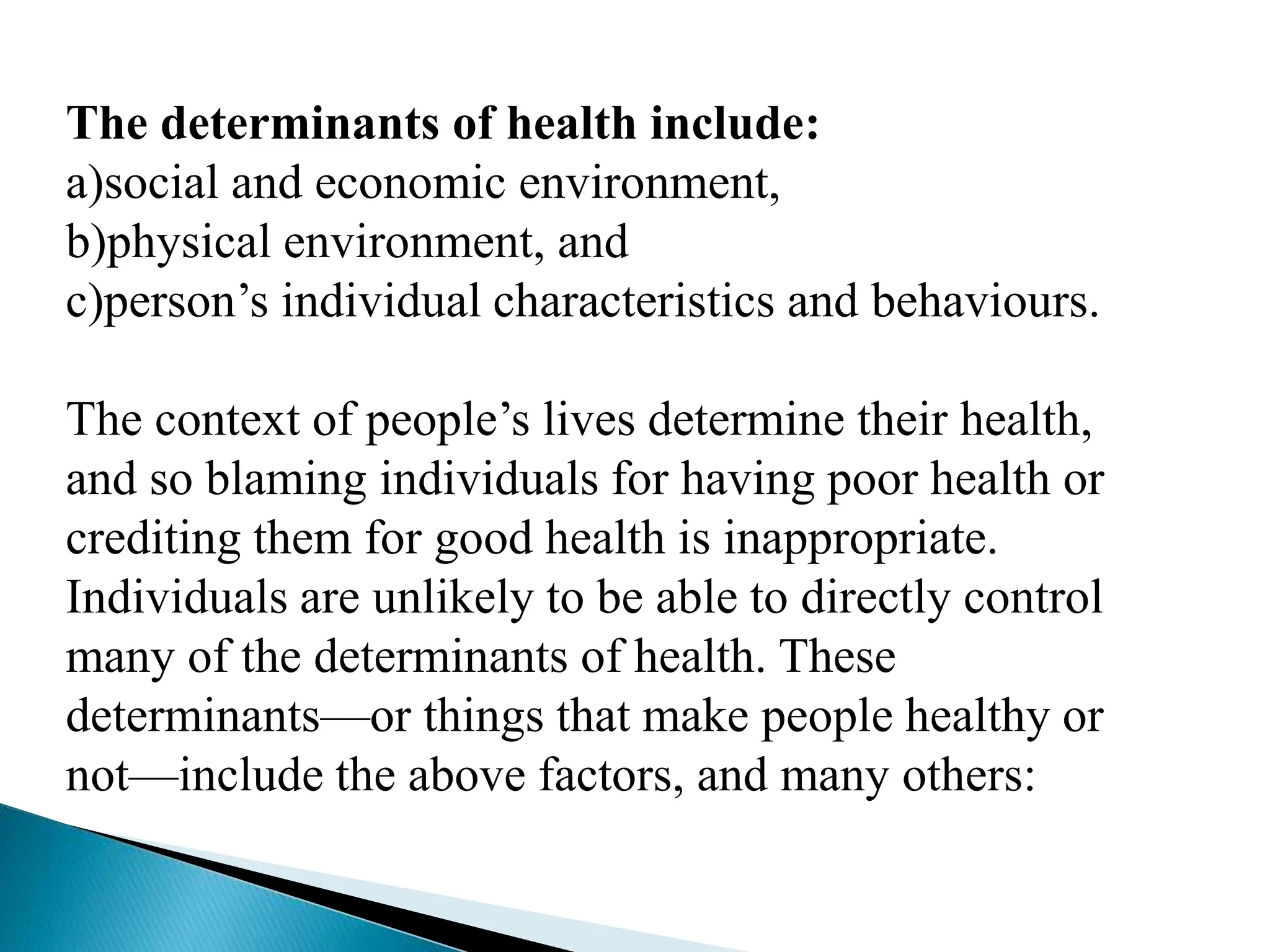 Health.pptx .Concepts &Determination of health | PPTX