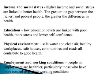 Health.pptx .Concepts &Determination of health | PPTX