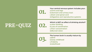 Health for Grade 5 learners, topic about alcohol | PPTX