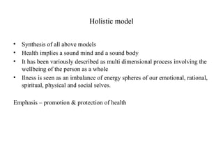 Health- Definition,Concepts & Models by Swetha T.pptx