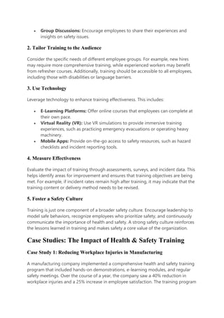 Health & Safety Awareness Training: A Comprehensive Guide | PDF