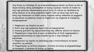 Grade 5 Mapeh 5 Health quarter 3 lesson 8 | PPTX