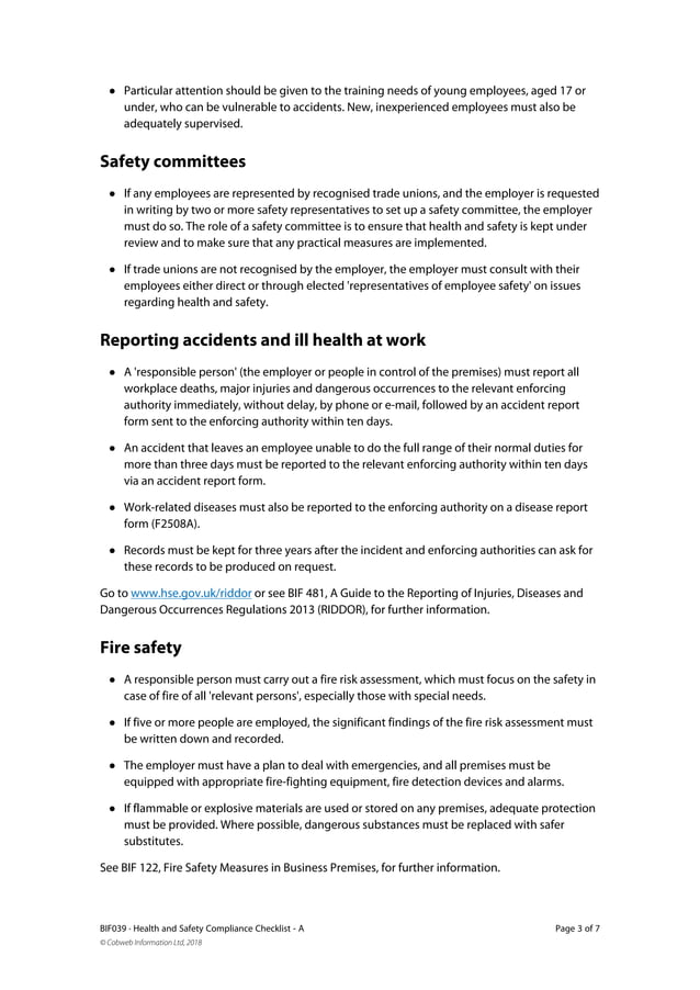Health and-safety-compliance-checklist-a | PDF