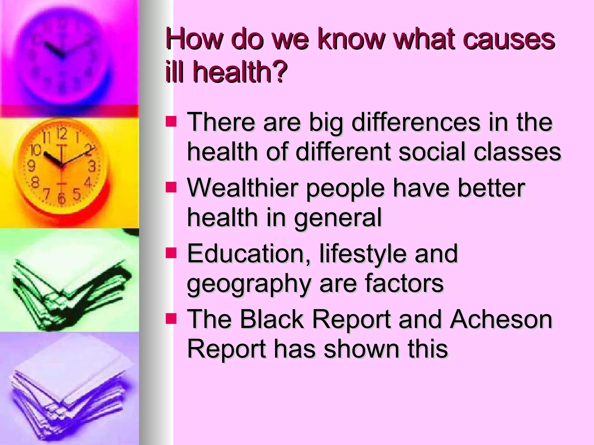 Health & Social Class | PPT