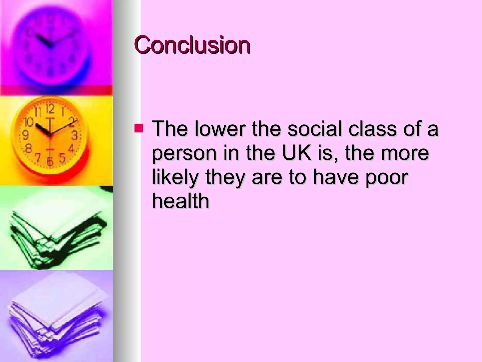 Health & Social Class | PPT