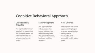 Health Psychology: Health and Behavior Modification | PPT