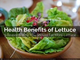 The Health Benefits of Lettuce | PPT