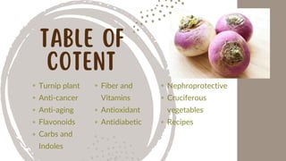 Health Benefits of Turnips - Turning up the Nutritional Value! | PPT