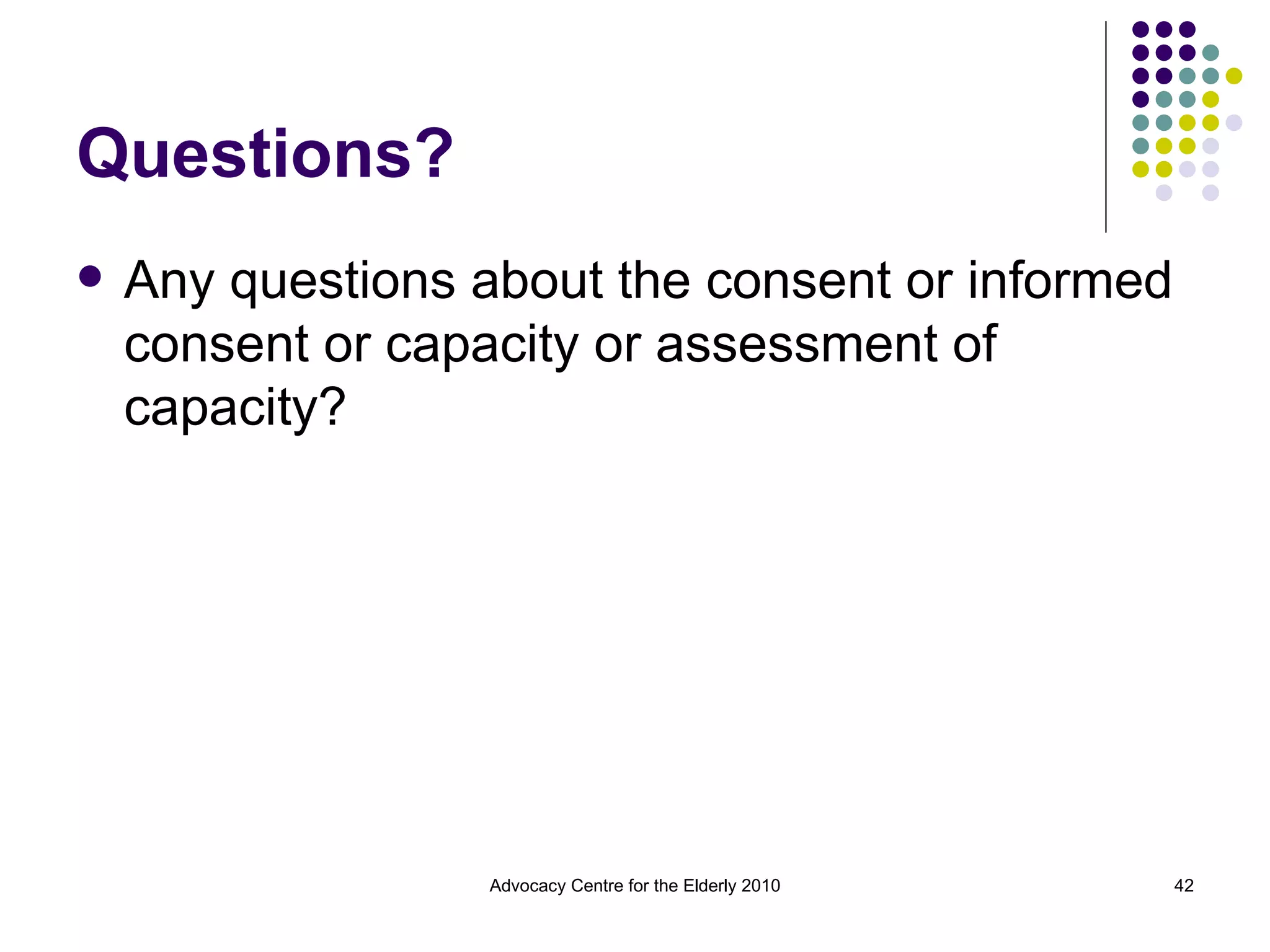 Health Care Consent and Advance Care Planning | PPT