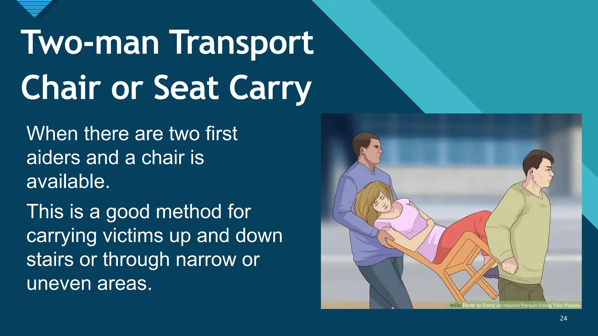 HEALTH - CARRYING AND TRANSPORTING AN INJURED PERSON.pptx