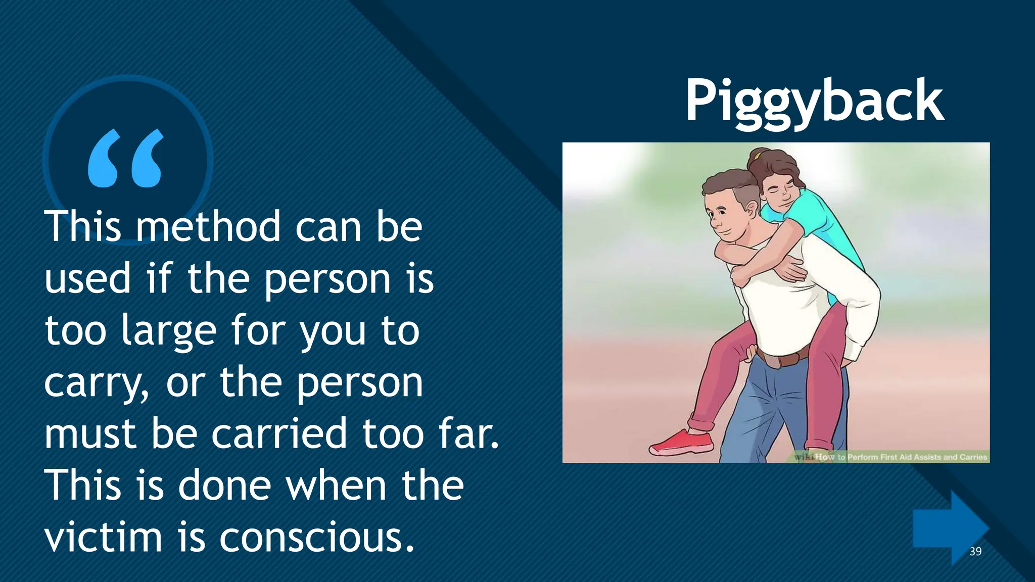 HEALTH - CARRYING AND TRANSPORTING AN INJURED PERSON.pptx