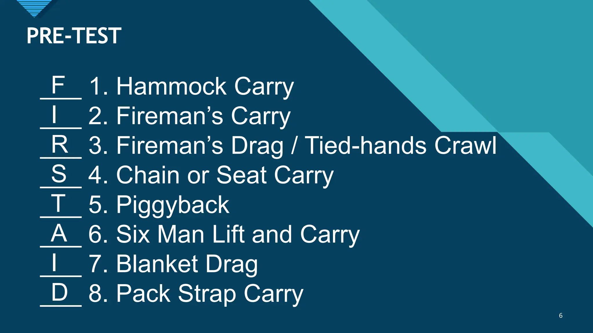 HEALTH - CARRYING AND TRANSPORTING AN INJURED PERSON.pptx