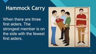 HEALTH - CARRYING AND TRANSPORTING AN INJURED PERSON.pptx