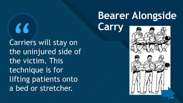 HEALTH - CARRYING AND TRANSPORTING AN INJURED PERSON.pptx