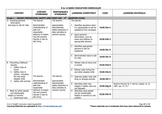 Health cg grade 1-10 | PDF