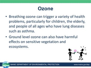 These pollutants are found all over the U.S., | PPTX