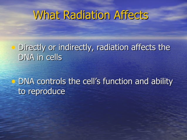 Health Effects Of Radiation Exposure | PPT | Cancer | Diseases and ...