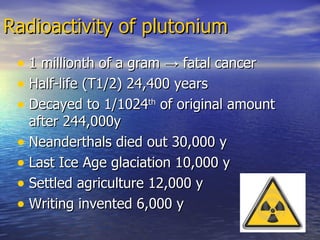 Plutonium Exposure