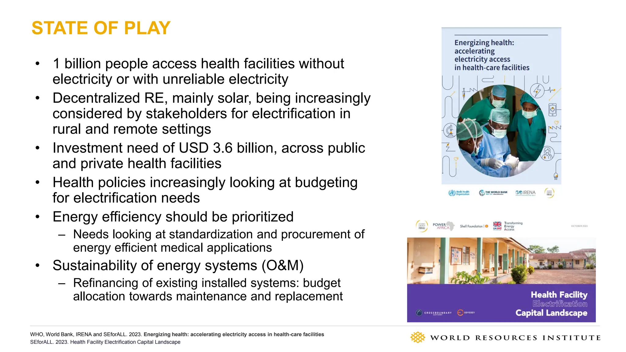 Health Facility Electrification: State of Play | PDF
