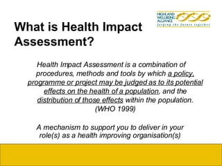 Health Impact Assessment Slides Pip Farman | PPT