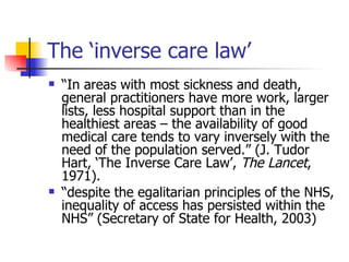 Health Inequalities Class | PPT