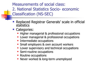 Health Inequalities Class | PPT