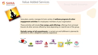 Affordable Health Insurance Plans | SANA | PPT