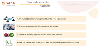 Affordable Health Insurance Plans | SANA | PPT