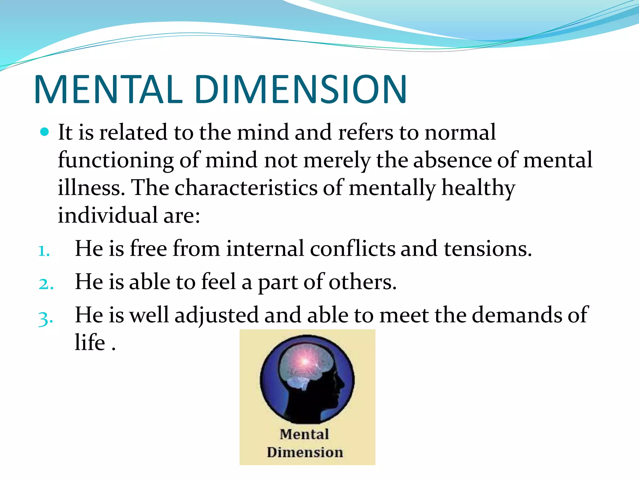 Health its dimensions | PPTX