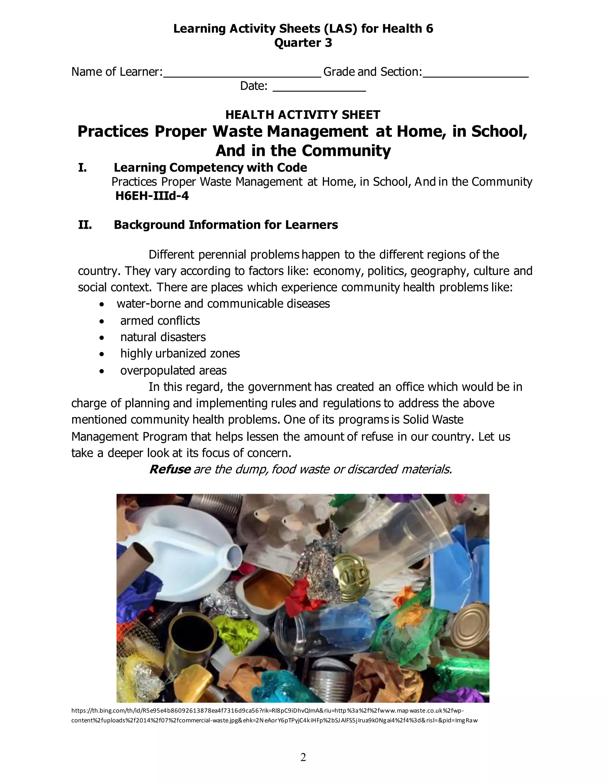 Health las-week6-qtr3-netupload | DOCX