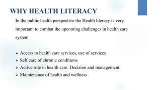 Health literacy | PPT