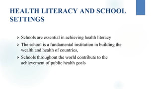 Health literacy | PPTX